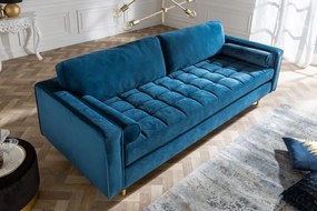 Pohovka Cozy Velvet 220cm aqua blue velvet/ 39844