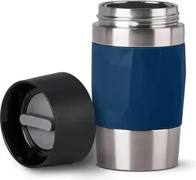EMSA Termohrnek TRAVEL MUG Compact tmavě modrá / 300 ml / nerezová oce