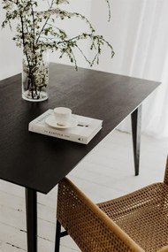 Intesi stůl BORD černý dub 140/200 x 90 cm