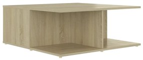 Konferenční stolek bílý dub sonoma 80 x 80 x 31 cm dřevotříska - Default Title