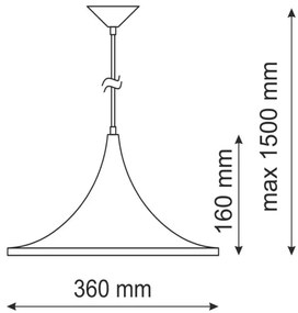 Lustr MODERN 1A 1xE27/20W/230V