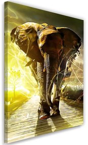 Gario Obraz na plátně Slon na silnici Rozměry: 40 x 60 cm