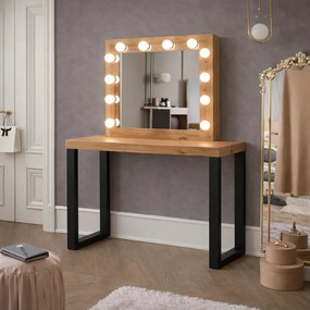 Ral Toaletní stolek s osvětlením GLAMOUR 1 Barva/ dekor: Dub Votan