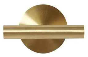 Hübsch Kovový věšák Brass Gold, zlatá barva, kov
