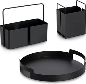Zeller Present Držák na příbory - URBAN, kovový, černý