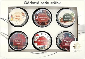 Arome  Set svíček s přáním 28g v dárkové krabičce, Winter, mix 6 ks
