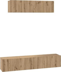 Sestava TV skříněk 4 ks Artisanový dub Kompozitní dřevo 3393362