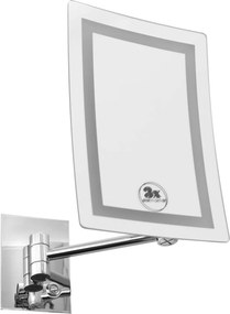 Sapho - Kosmetické nástěnné zrcátko s LED osvětlením, chrom MW834