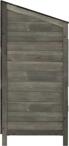 Zahradní kůlna antracitová 55x52x112 cm masivní jedlové dřevo 152180