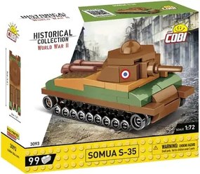 COBI 3093 II WW Somua S-35 / 99 kostek / 1:72 / od 6 let