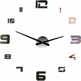 Nástěnné hodiny samolepicí velké Moderní hodiny | SENTOP 12P021 PLEXI 2D