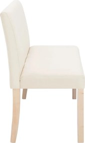 Lavice 139,5 cm krémová polyester 281337