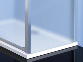 Polysan, EASY LINE sprchová boční stěna 1000mm, sklo BRICK, EL3438