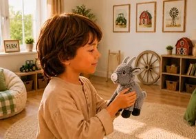 KEEL TOYS Ekoplyšová hračka Keeleco Koza SE1041 / 20 cm