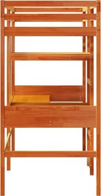 Patrová postel bez matrace voskově hnědá 75 x 190 cm borovice 3308552