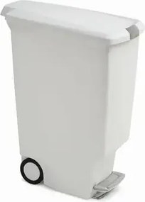Simplehuman Pedálový odpadkový koš  – 40 l / úzký / bílý plast