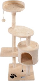 PuppyJoy PuppyJoy, Škrábadlo pro kočku, stromek, sloupek, 4 patra, 85 cm, PJ-042 85, HOM-50044