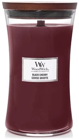 WoodWick – svíčka Black Cherry (Černá třešeň) Velikost: velká 609 g
