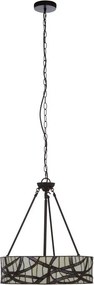 Kovové závěsné svítidlo se skleněným stínidlem ø 46 cm Waldorf – Premier Housewares