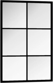vidaXL Nástěnné zrcadlo černé 60 x 40 cm kov [342205]