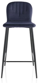 Max Home Barová židle nízká Musa vzorník tkaniny: crystal 01, nohy: kovové trubkovité Bianco RAL 9010
