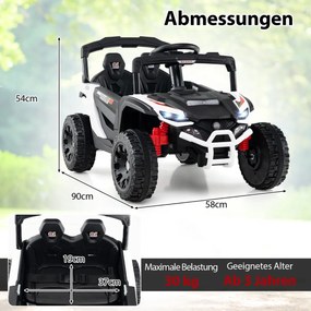Costway Dětské 12 V elektrické auto s dálkovým ovládáním Electric