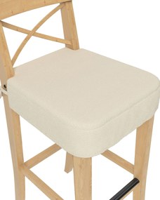 Sedák na židli IKEA Ingolf - barová barva béžová látka pletený vzor
