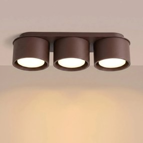 Sollux Lighting Stropní svítidlo MODO 3 hnědé GX53