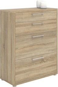 Skříň Modulo 89 x 40 x 113 cm, zásuvky, dub sonoma