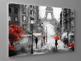 Liox Olejomalba rušná Paříž Rozměr: 150 x 100 cm