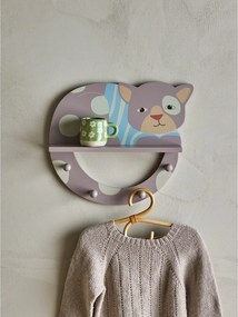 Šedý nástěnný dětský věšák 36x31 cm Mille – Bloomingville Mini