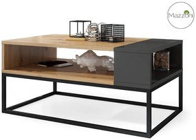 Konferenční stolek LYNX 100x60 cm dub artisan/antracit
