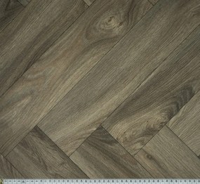 PVC podlaha - lino Blacktex Laurel Oak 669D, na mieru, šíře 4m, hnedá, filc, chodba / predsieň, Beauflor