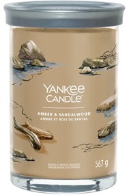 Yankee Candle – Signature Tumbler svíčka Amber & Sandalwood (Ambra a santalové dřevo) Velikost: velká 567 g