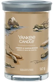 Yankee Candle – Signature Tumbler svíčka Amber & Sandalwood (Ambra a santalové dřevo) Velikost: střední 340 g