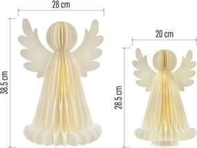 EMOS LED papíroví andělé se stojánkem 28/38cm 2ks DCAW23