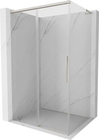 Mexen Rox, L posuvný sprchový kout 120 x 95 cm, 8mm čiré sklo, ocelový profil, 8C2L-120-095-97-00
