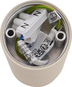 Sada 4 moderních béžových přisazených bodových světel GU10 50mm kulatých - Tuba