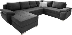XXXLutz SEDACÍ SOUPRAVA, textil, antracitová P & B - Sedací soupravy - 002310003004