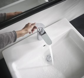 Hansgrohe Focus E2, páková umyvadlová baterie 100 CoolStart, s výpustí, chromová, 31621000