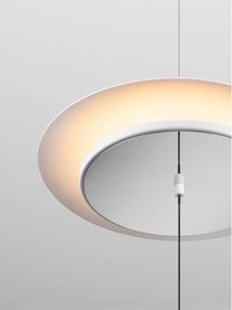 Matně bílá hliníková LED stmívatelná stojací lampa (výška 370 cm) Olos – Nova Luce