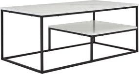 XXXLutz KONFERENČNÍ STOLEK, černá, bílá, kov, kompozitní dřevo, 110/60/45 cm MID.YOU - Konferenční stolky - 002798019801