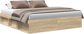 Rám postele dub sonoma 180 x 200 cm Super King Size 3203882