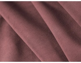 Růžová sametová pohovka 379 cm Bellis – Micadoni Home