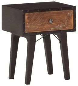 Noční stolek 40 x 30 x 50 cm masivní recyklované dřevo,  287856 HangarStore.cz
