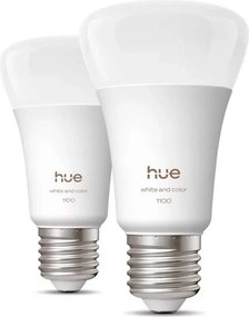 Philips Hue White and Color Ambiance - Chytrá LED žárovka E27, 1100 lm, 2 ks 929003853502