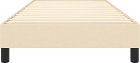 Rám postele s boxspringem krémově 90x190 cm textil 3120481