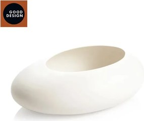 TESCOMA Oválný nízký květináč FANCY HOME Stones, šedá