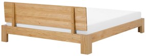 Dřevěná postel s lamelovým roštem 160x200 cm ROYAN Beliani