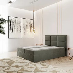 Čalouněná postel ROMA rozměr 160x200 cm Zelená